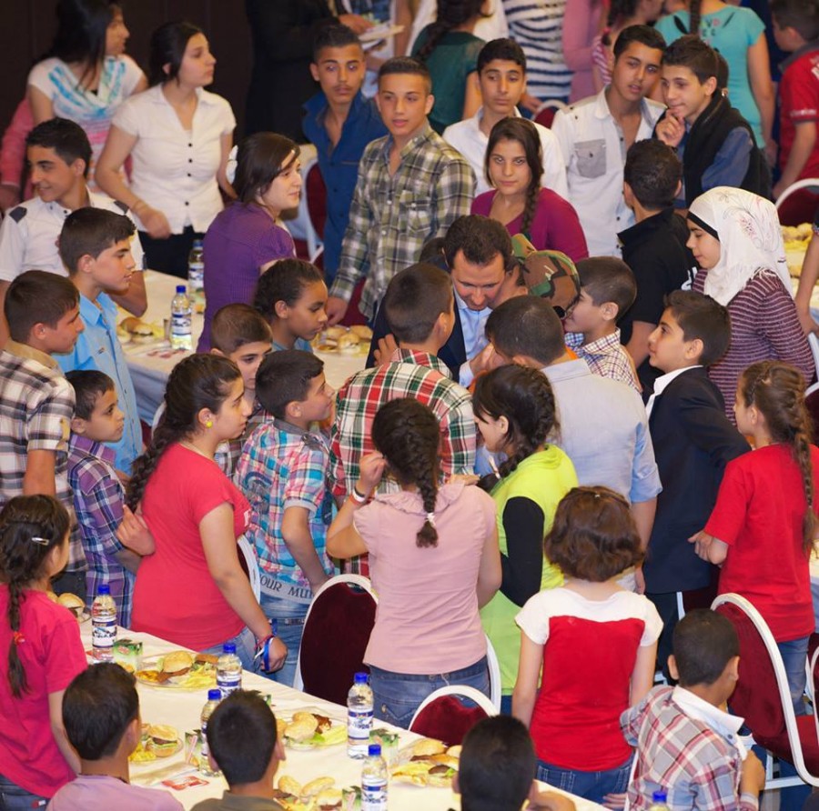 30 Photos- President Bashar al-Assad received Tuesday sons and ...