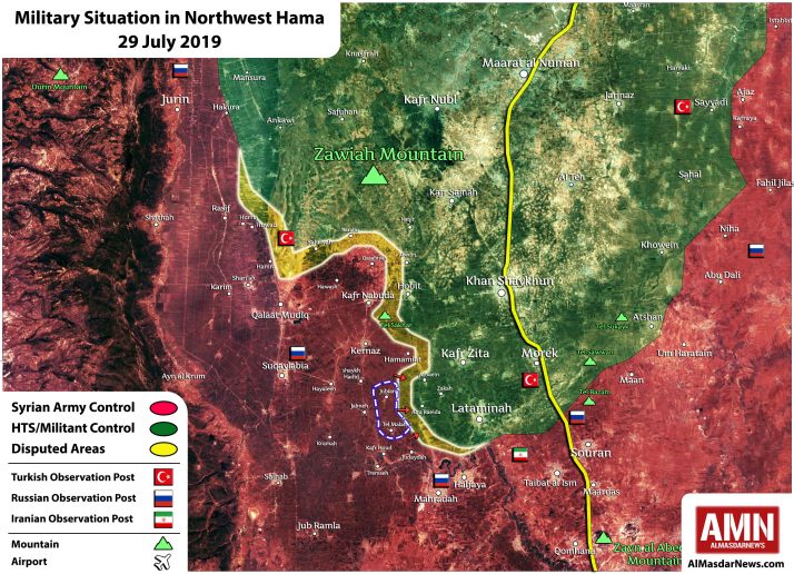 Syrian Army reverses all terrorist advances from June offensive: map ...